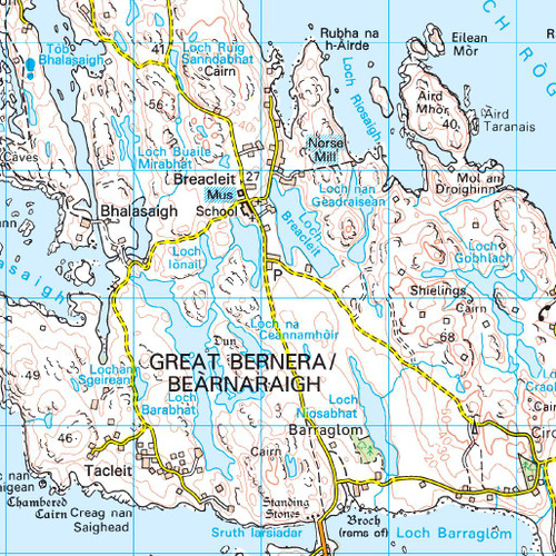 OS Map of West Lewis & North Harris | Landranger 13 Map | Ordnance ...