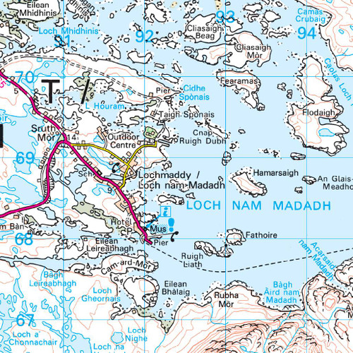 OS Map of Sound of Harris | Landranger 18 Map | Ordnance Survey Shop