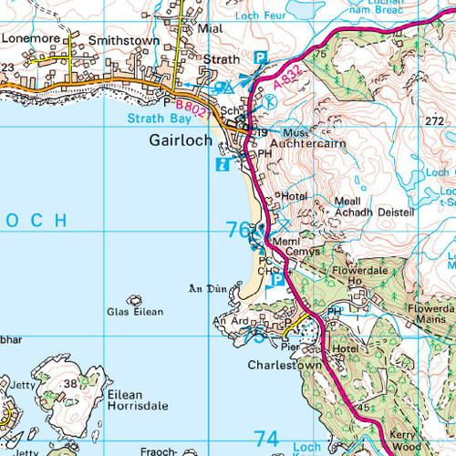 OS Map of Gairloch & Ullapool | Landranger 19 Map | Ordnance Survey Shop