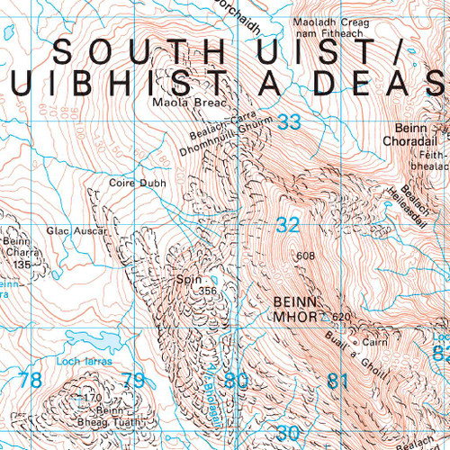 OS Map of Benbecula & South Uist | Landranger 22 Map | Ordnance Survey Shop
