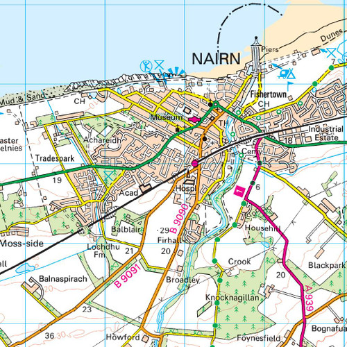 OS Map of Nairn & Forres | Landranger 27 Map | Ordnance Survey Shop