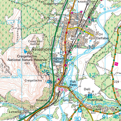 OS Map of Grantown & Aviemore | Landranger 36 Map | Ordnance Survey Shop