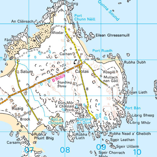 OS Map of Coll & Tiree Landranger | Landranger 46 Map | Ordnance Survey ...