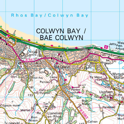 OS Map of Denbigh & Colwyn Bay | Landranger 116 Map | Ordnance Survey Shop