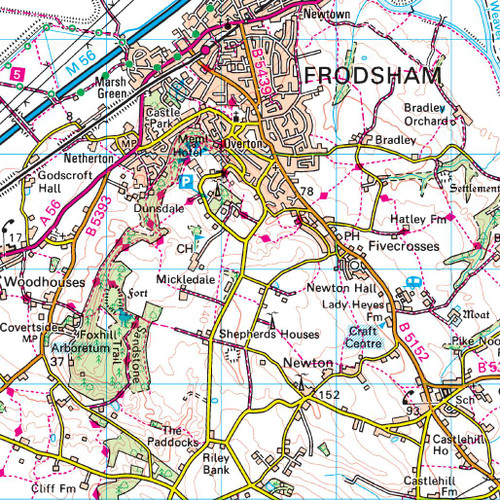 OS Map of Chester & Wrexham | Landranger 117 Map | Ordnance Survey Shop