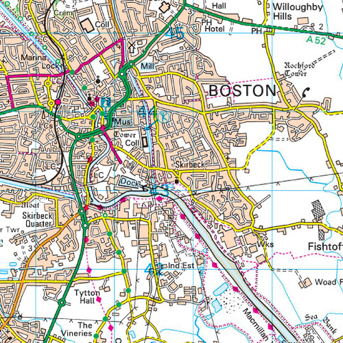 OS Map of Boston & Spalding | Landranger 131 Map | Ordnance Survey Shop