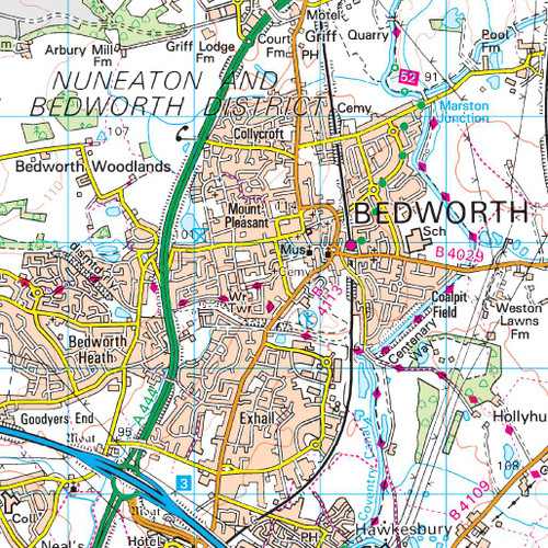 OS Map of Leicester | Landranger 140 Map | Ordnance Survey Shop