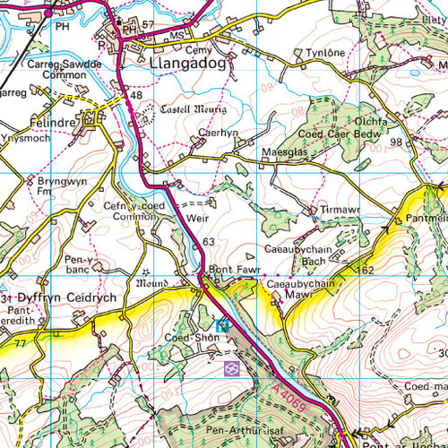 OS Map of Brecon Beacons | Landranger 160 Map | Ordnance Survey Shop