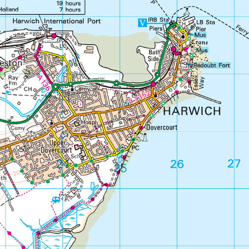 OS Map of Ipswich & The Naze | Landranger 169 Map | Ordnance Survey Shop