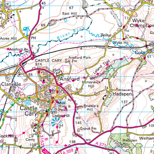 OS Map of Yeovil & Frome | Landranger 183 Map | Ordnance Survey Shop