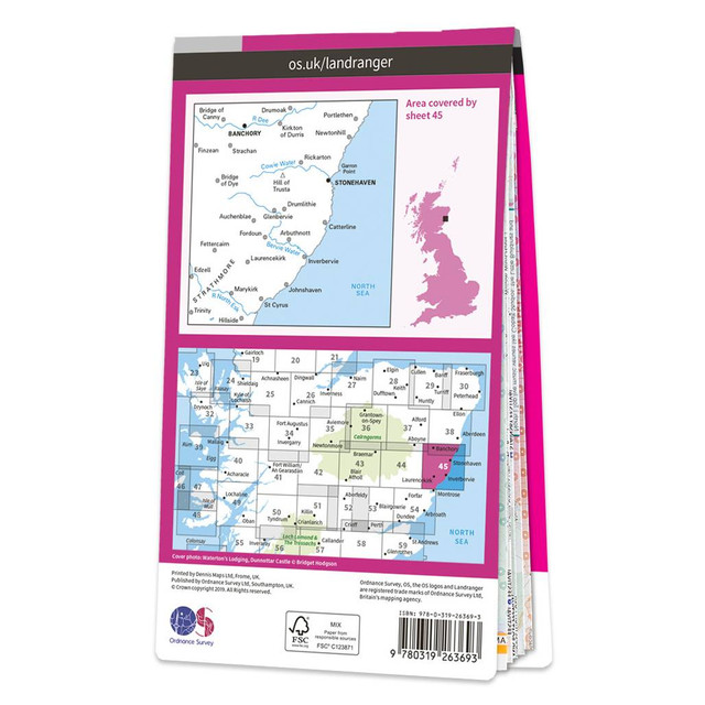 OS Map of Aberdeen & Banchory | Explorer 406 Map | Ordnance Survey Shop
