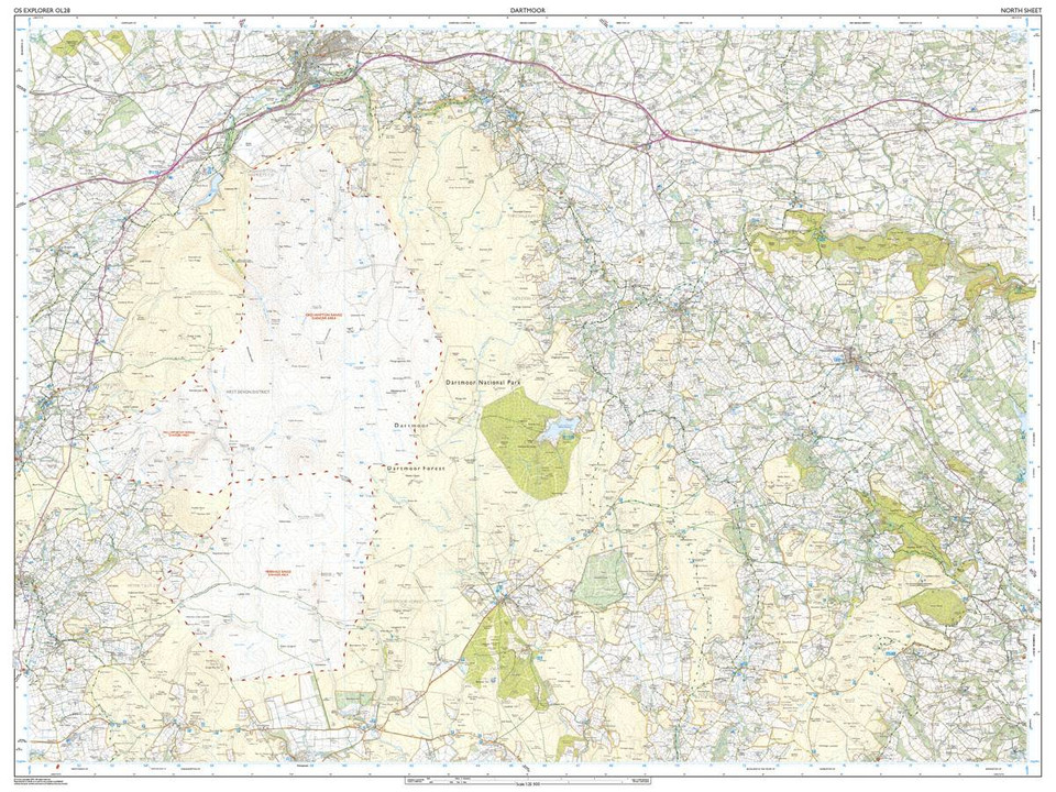 OS Map of Dartmoor | Explorer OL28 Map | Ordnance Survey Shop
