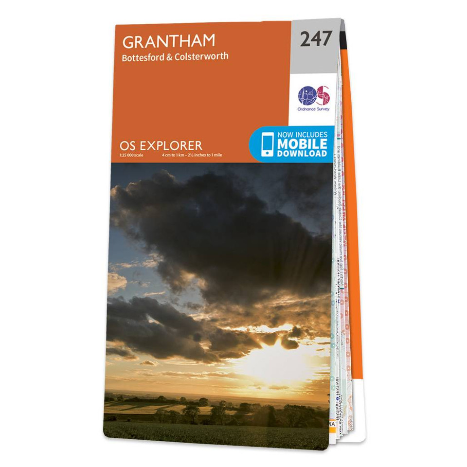 OS Map of Grantham | Landranger 130 Map | Ordnance Survey Shop