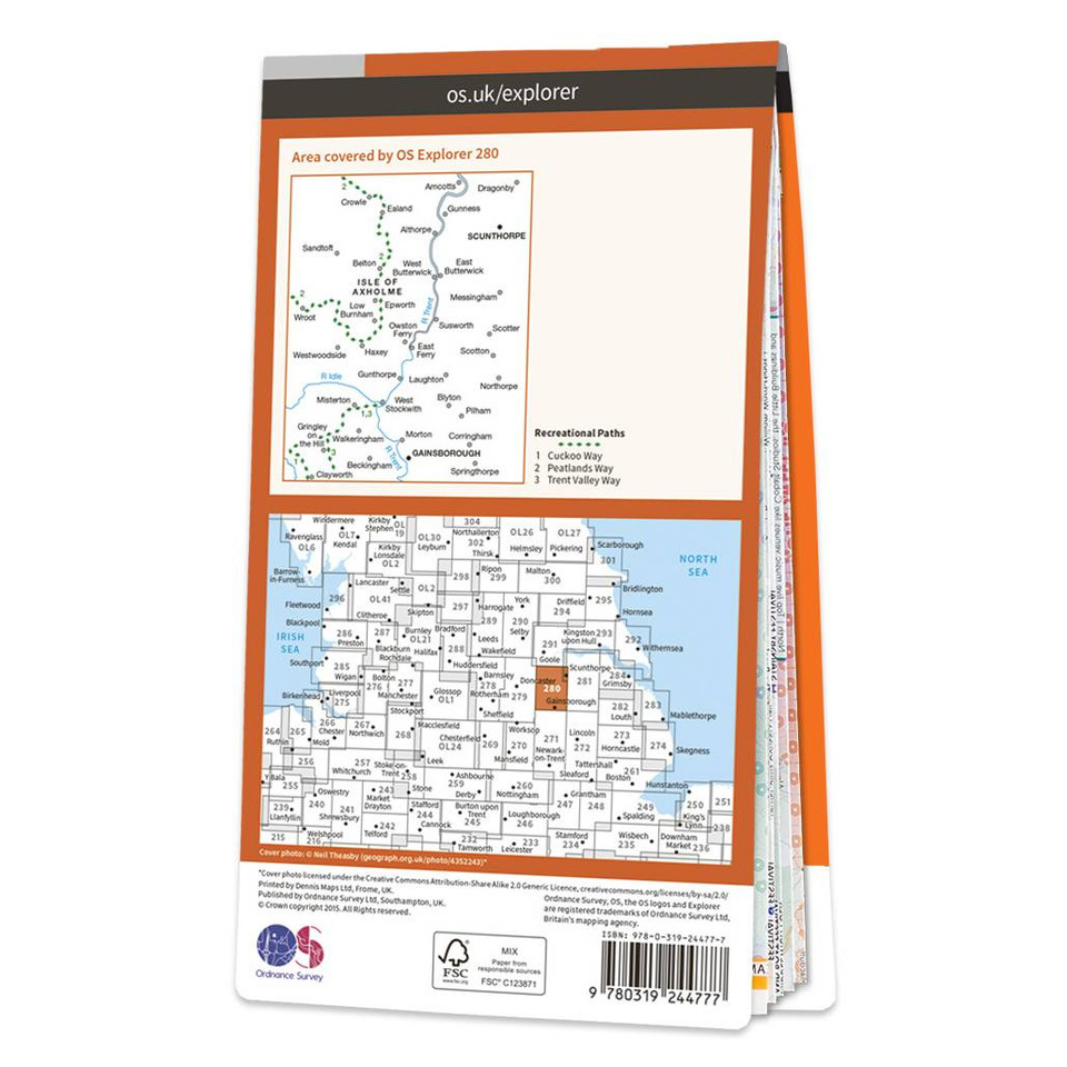 OS Map of The Solent & Isle of Wight | Landranger 196 Map | Ordnance ...