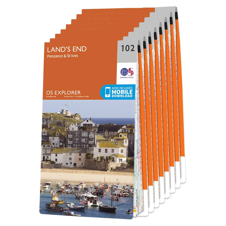 OS Map of Cornwall | Tour 1 Map | Ordnance Survey Shop