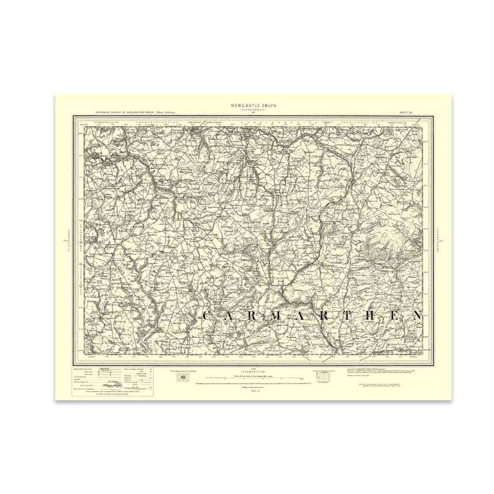 OS Map of Newcastle Emlyn | Explorer 185 Map | Ordnance Survey Shop