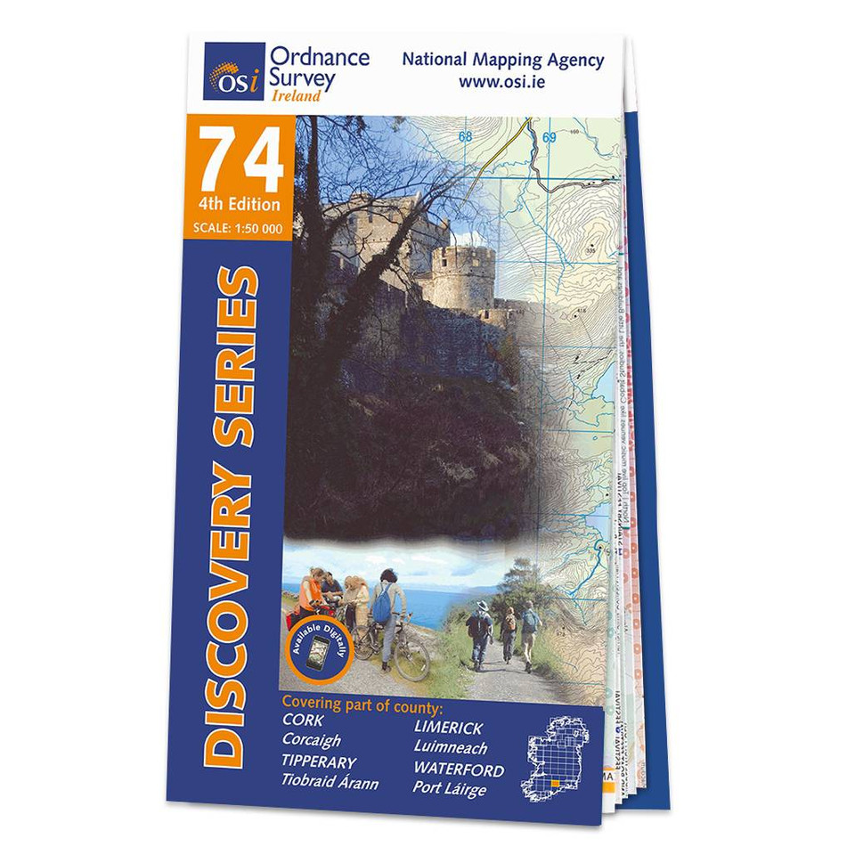 Map of County Limerick and Tipperary: OSI Discovery 66 | Ordnance ...