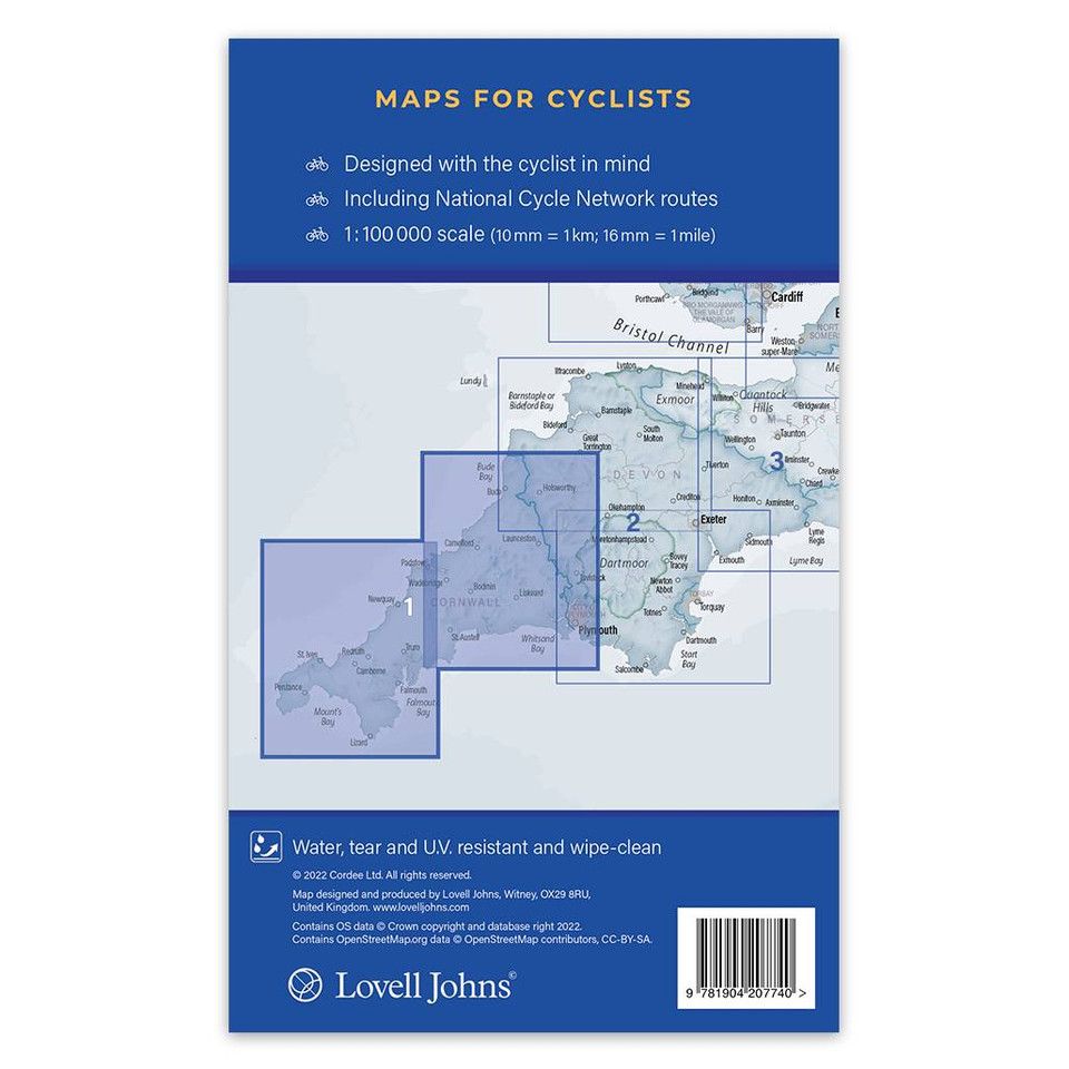 OS Map of Cornwall | Tour 1 Map | Ordnance Survey Shop