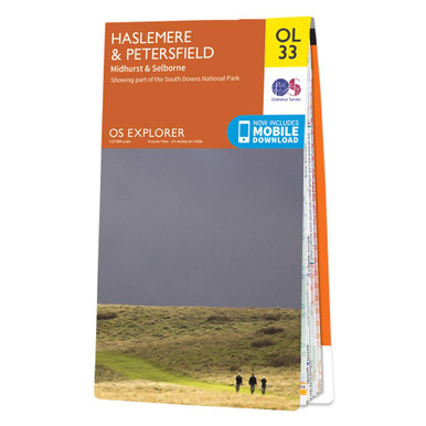 OS Map of Haslemere & Petersfield | Explorer OL33 Map | Ordnance Survey ...