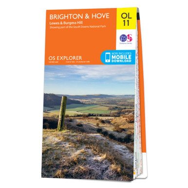 OS Map of Brighton & Hove | Explorer OL11 Map | Ordnance Survey Shop