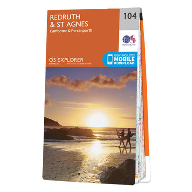 OS Map of Redruth & St Agnes | Explorer 104 Map | Ordnance Survey Shop