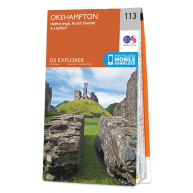 OS Map of Okehampton | Explorer 113 Map | Ordnance Survey Shop