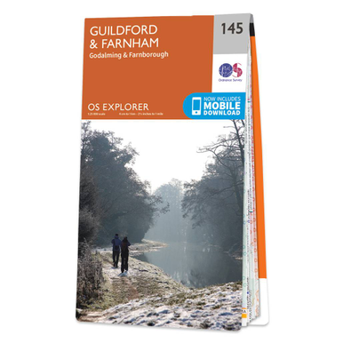 OS Map of Guildford & Farnham | Explorer 145 Map | Ordnance Survey Shop