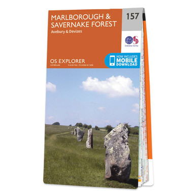 OS Map of Marlborough & Savernake Forest | Explorer 157 Map | Ordnance ...