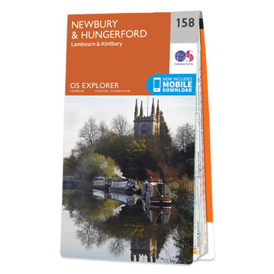 OS Map of Newbury & Hungerford | Explorer 158 Map | Ordnance Survey Shop