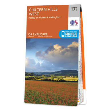 OS Map of Chiltern Hills West | Explorer 171 Map | Ordnance Survey Shop