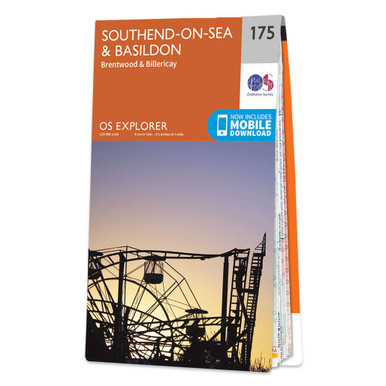 OS Map of Southend-on-Sea & Basildon | Explorer 175 Map | Ordnance ...