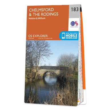 OS Map of Chelmsford & The Rodings | Explorer 183 Map | Ordnance Survey ...