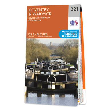 OS Map of Coventry & Warwick | Explorer 221 Map | Ordnance Survey Shop