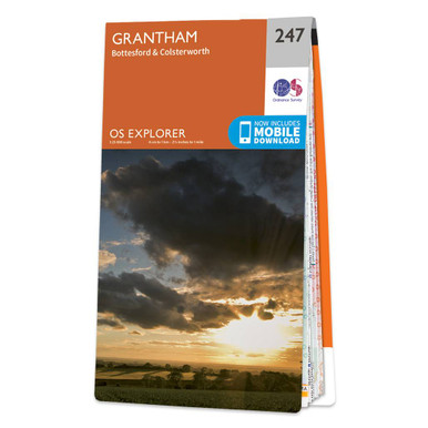 OS Map of Grantham Bottesford & Colsterworth | Explorer 247 Map ...