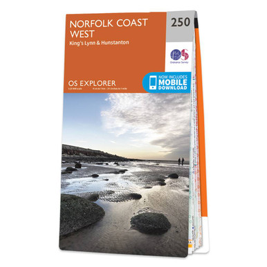 OS Map of Norfolk Coast West | Explorer 250 Map | Ordnance Survey Shop