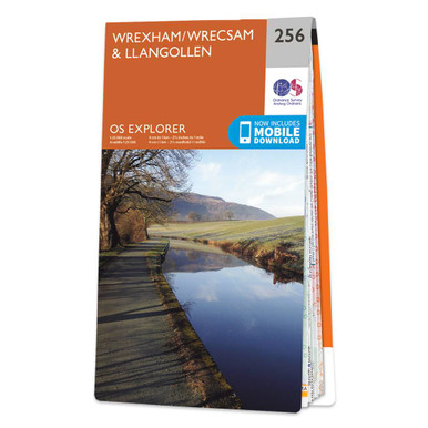 OS Map of Wrexham & Llangollen | Explorer 256 Map | Ordnance Survey Shop