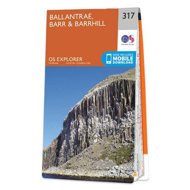 OS Map of Ballantrae, Barr & Barrhill | Explorer 317 Map | Ordnance ...