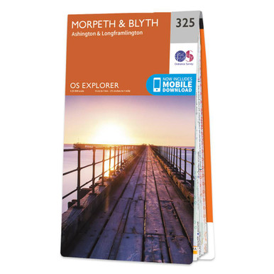OS Map of Morpeth & Blyth | Explorer 325 Map | Ordnance Survey Shop