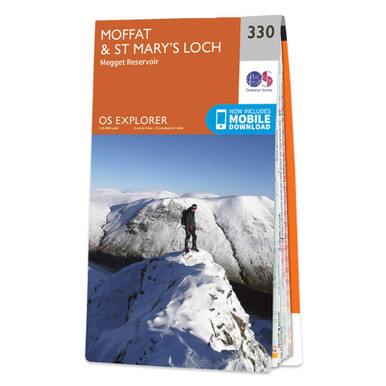 OS Map of Moffat & St Mary's Loch | Explorer 330 Map | Ordnance Survey Shop