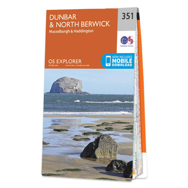OS Map of Dunbar & North Berwick | Explorer 351 Map | Ordnance Survey Shop