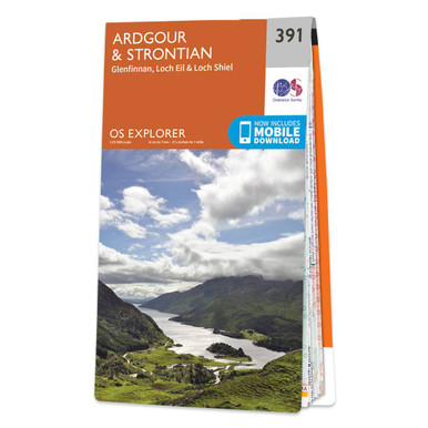 OS Map of Ardgour & Strontian | Explorer 391 Map | Ordnance Survey Shop