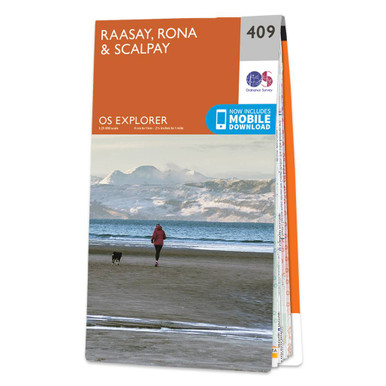 OS Map of Raasay, Rona & Scalpay | Explorer 409 Map | Ordnance Survey Shop