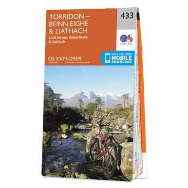OS Map of Torridon - Beinn Eighe & Liathach | Explorer 433 Map ...