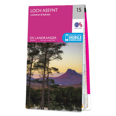 OS Map of Loch Assynt | Landranger 15 Map | Ordnance Survey Shop