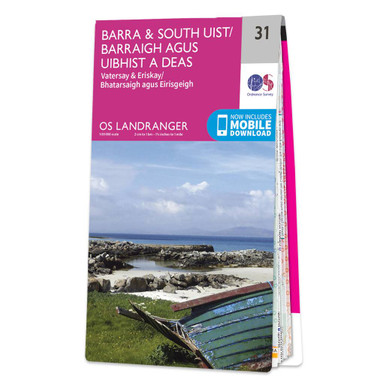 OS Map of Barra & South Uist | Landranger 31 Map | Ordnance Survey Shop