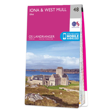 OS Map of Iona & West Mull | Landranger 48 Map | Ordnance Survey Shop