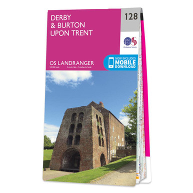 OS Map of Derby & Burton upon Trent | Landranger 128 Map | Ordnance ...
