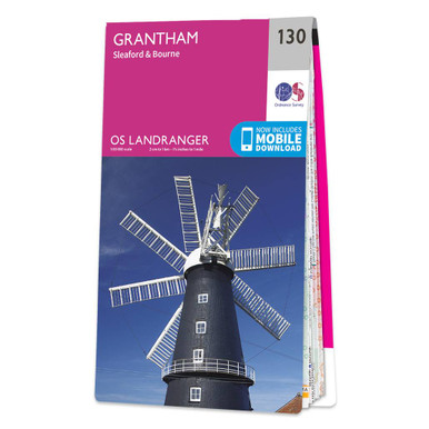 OS Map of Grantham | Landranger 130 Map | Ordnance Survey Shop