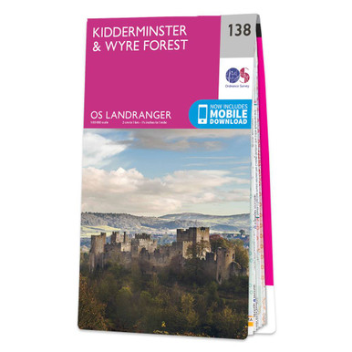 OS Map of Kidderminster & Wyre Forest | Landranger 138 Map | Ordnance ...