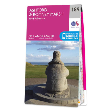 OS Map of Ashford & Romney Marsh | Landranger 189 Map | Ordnance Survey ...